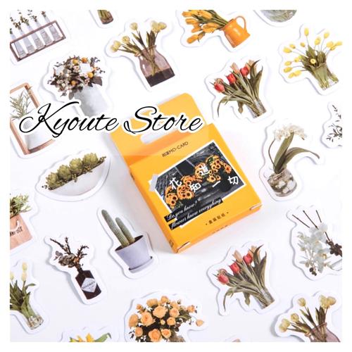 Jual Sticker Real Aesthetic Bunga Tanaman Scrapbook Bujo Journal ...
