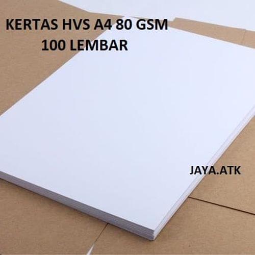 Jual KERTAS HVS A4 80 GSM KERTAS PRINT FOTOKOPI ISI 100 LBR - Kota ...