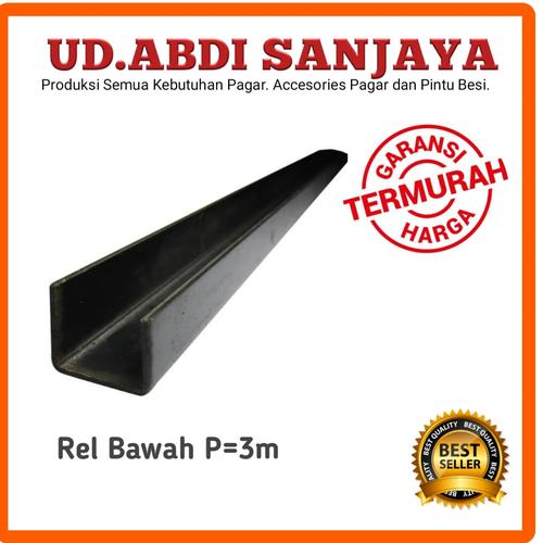 Jual Rel Bawah pintu besi Pintu Geser 3m - Kab. Tegal - Rel Henderson ...