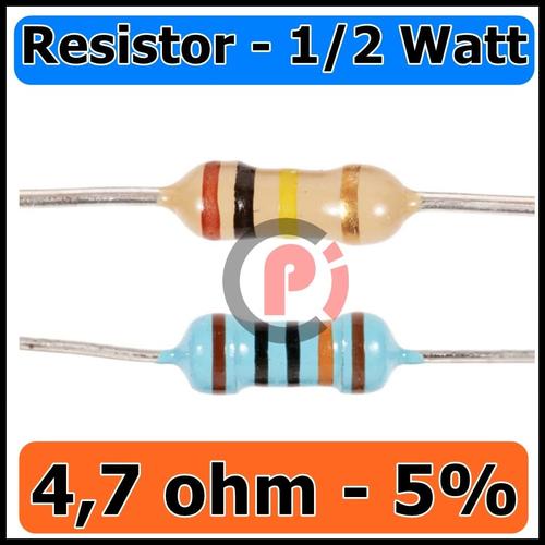 Jual Resistor 10 Pcs 4.7 4R7 ohm 5% 1/2W Resistor Carbon Film - Kota Medan - Pi Toserba | Tokopedia