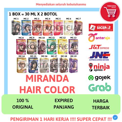 Jual MIRANDA HAIR COLOR PREMIUM SEMIR CAT PEWARNA RAMBUT MIRANDA ...