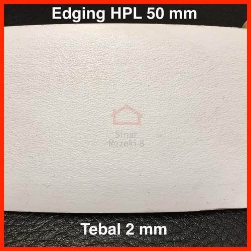 Jual Edging HPL 188.09 / 50 mm Putih WHITE Kulit Jeruk Solid taco PVC ...