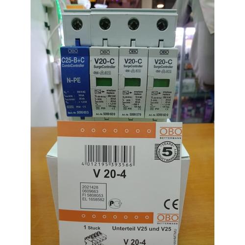Jual Surge Arrester Obo V20-C 3p+Npe Penangkal Petir Lightning V20 ...