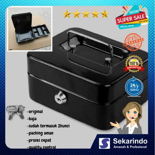 Jual brankas petty cash kotak uang perhiasan money box - Kota Semarang ...