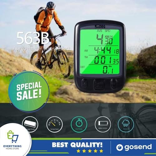 Jual Speedometer Sepeda Minimalis | Alat Pengukur Jarak Bersepeda Anti ...