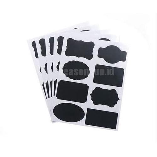 Jual Chalkboard Labels 8 Diferent Shape - Label Hitam 8 Bentuk (1sheet ...