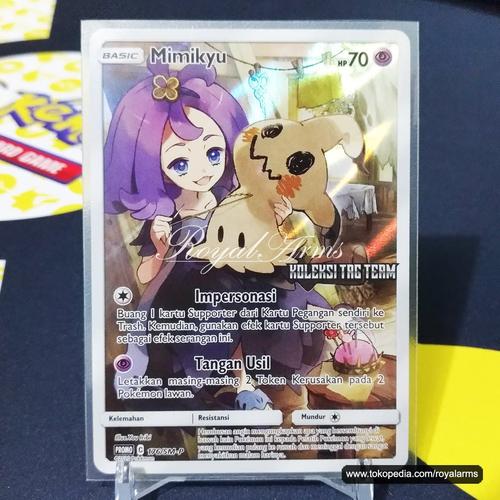 Promo Pokemon Mimikyu Promo Koleksi Tag Team Holofoil Kartu Pokemon TCG ...