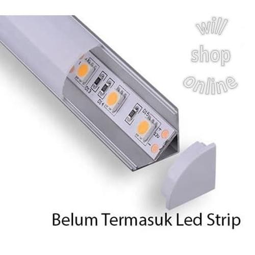 Jual LED PROFILE COVER CASING RUMAH KAP HOUSING LED STRIP RIGID ...