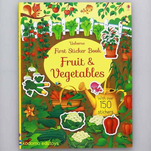 Jual Usborne First Sticker Book - Fruit & Vegetables,Buku Aktifitas ...