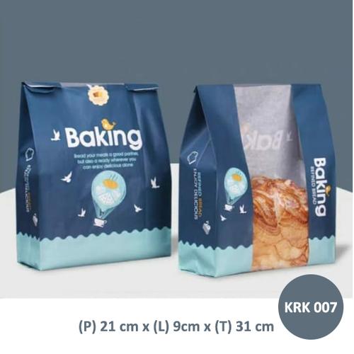 Jual Packaging Roti Kertas KRK007/ Kemasan Kertas Roti/ Roti Tawar ...