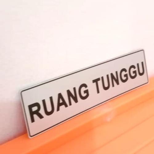 Jual SIGN LABEL K3 RAMBU SAFETY RUANG TUNGGU UKURAN 4.5X18CM - Jakarta ...