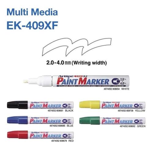 Jual Spidol paint marker / Spidol cat 409 Artline original - Putih ...