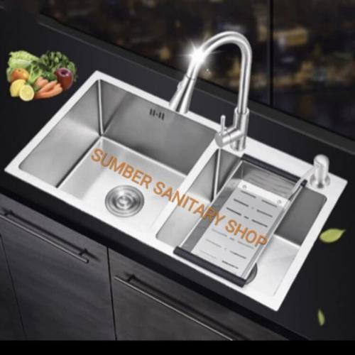 Jual KITCHEN SINK KOMPLIT SET INOBE 8245 STAINLESS / INOBE BAK CUCI ...
