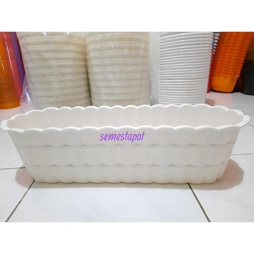 Jual Pot Persegi Panjang Kayu 60 Putih CJP - Kota Tangerang ...