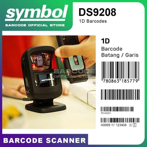 Promo Scanner Barcode Symbol DS9208 - USB - Omni Imager 1D ( 1 Dimensi ...