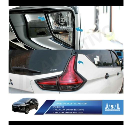Jual Paket Garnish Depan Dan Belakang Mitsubishi Xpander Blacktivo ...