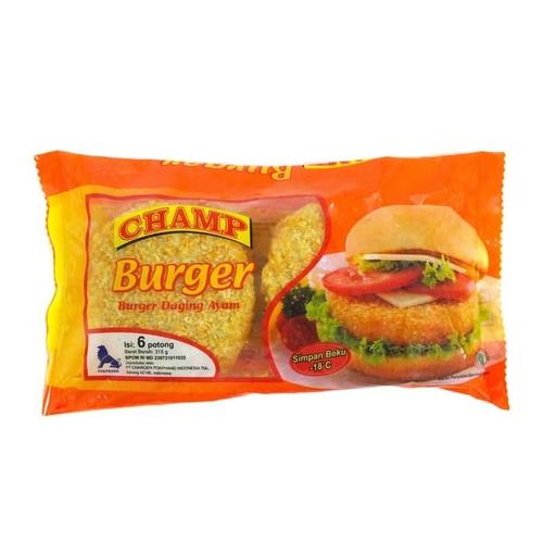 Jual CHAMP BURGER ISI 6 PCS / BURGER AYAM - Jakarta Timur - FROZEN DELI ...