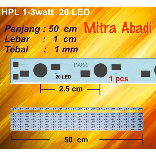 Jual Long Aluminium PCB HPL 20 Watt/Papan PCB Aluminium HPL 20 Watt 50 cm - Kab. Sukoharjo ...