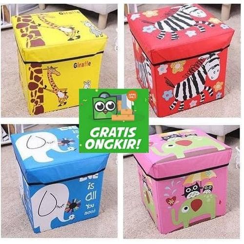 Jual TEMPAT SIMPAN MAINAN ANAK BOX KOTAK LUCU MOTIF HEWAN WARNA ...