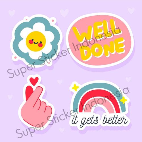 Jual Sticker Custom Vinyl Transparent Dengan Tinta Putih (print + cut ...