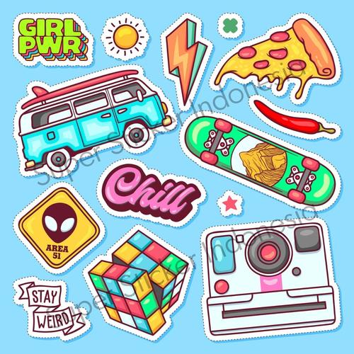 Jual Sticker Custom Water Proof Vinyl Glossy (Print + Cut) - Kota ...