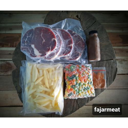 Jual paket daging steak/paket daging bbq/Ribeye steak 500gr - BBQ ...