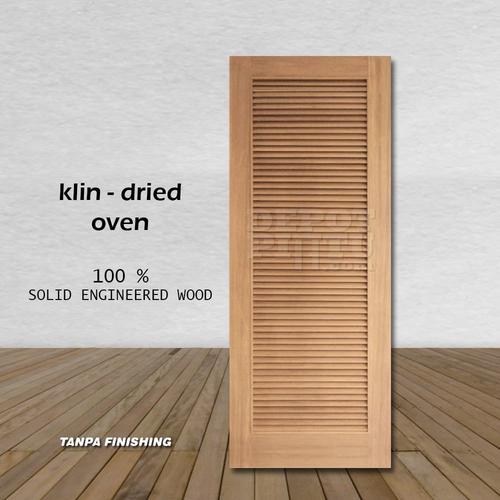 Jual Pintu Jalusi Full Kayu Kamper Solid Engineered wood 211cm x 83cm ...