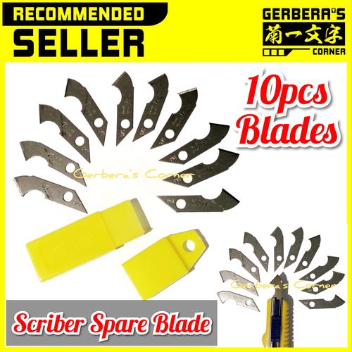 Promo Plastic Scriber Spare Blades 10pcs Scriber Refill Blades Chisel ...