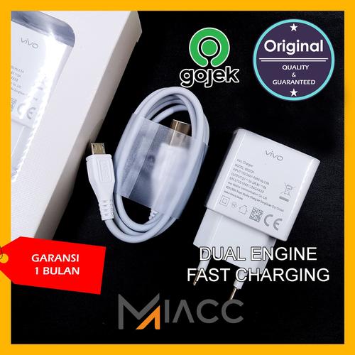 Jual CHARGER VIVO V5 V11 V9 V10 V7 Y91 Y81 MICRO FAST CHARGING 9V ...