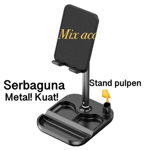 Promo NO988 METAL Folding Holder Hp Ipad Tab stand meja table Tablet ...