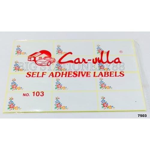 Jual KERTAS LABEL / STIKER LABEL HARGA CARVILLA 103 MOTIF - Kota Medan ...