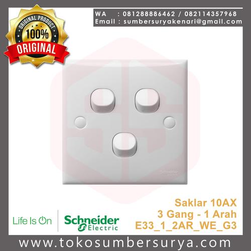 Jual Sakelar / Saklar 3 Gang / Triple / Tunggal S-Classic Schneider ...