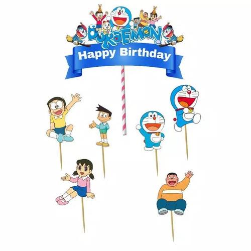 Jual CAKE TOPPER DORAEMON / HIASAN KUE ULTAH / TOPPER CAKE - tp.cupcake ...