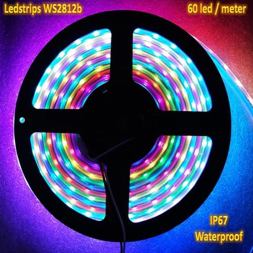 Jual RGB Smart LED Strip IP67 WS2812B WS2812 WS2811 per 1 roll ...