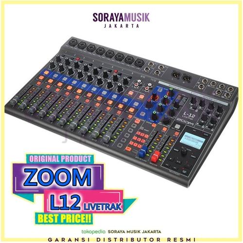 Jual ZOOM L-12 LiveTrak 12 Channel Digital Mixer ZOOM L12 Audio ...