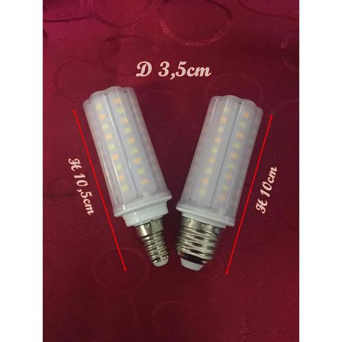 Jual LAMPU LED 16Watt CORN BULB 3 IN 1 8W+8W E14/E27 Cover Putih Susu ...