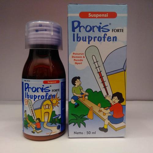 Jual PENURUN PANAS/DEMAM ANAK PRORIS FORTE SIRUP (IBUPROFEN 200MG/5ML ...