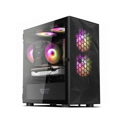 Promo Aigo darkFlash DLM21 MESH Black - Tempered Glass Micro ATX Gaming ...