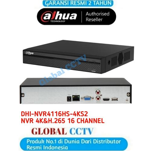 Jual NVR DAHUA 16 Channel NVR4116HS-4KS2 4K H.265 Original NVR Dahua - Jakarta Pusat - GLOBAL ...