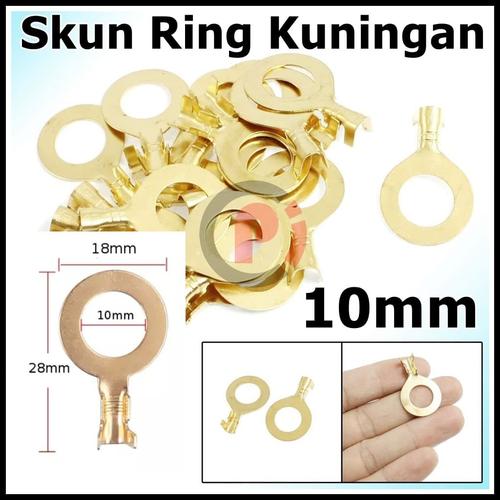 Jual Skun Ring Bulat 10 mm 10mm Terminal Kabel Kuningan - Kota Medan ...