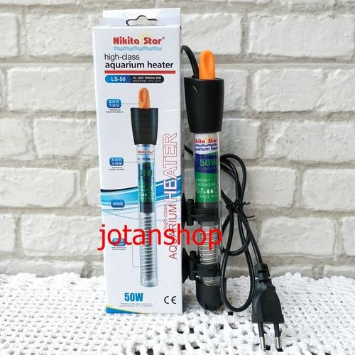 Jual pemanas penghangat heater air akuarium aquarium aquascape 50 watt ...