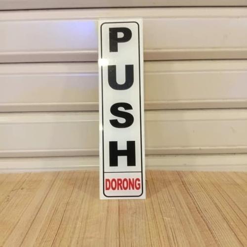 Jual SIGN AKRILIK PUSH UKURAN 5X20CM - Jakarta Barat - SUMBER APAR INDO ...