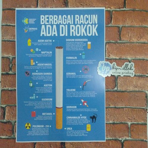 Jual Poster berbagai racun dalam rokok - Kota Surabaya - Bismillah ...