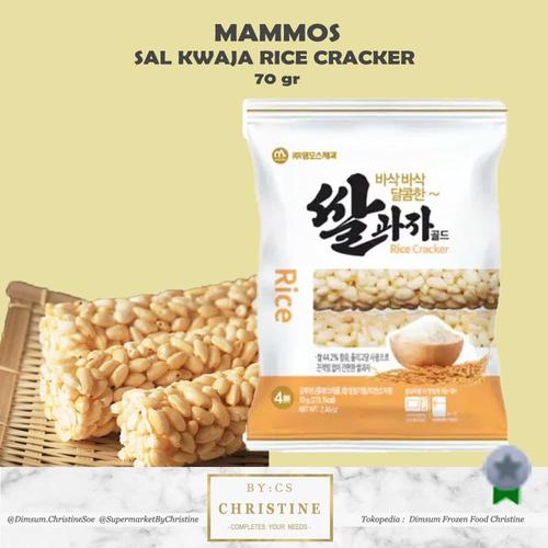 Jual MAMMOS RICE CRACKER RENGGINANG BERAS SNACK KOREA JIPANG BIPANG 70 ...