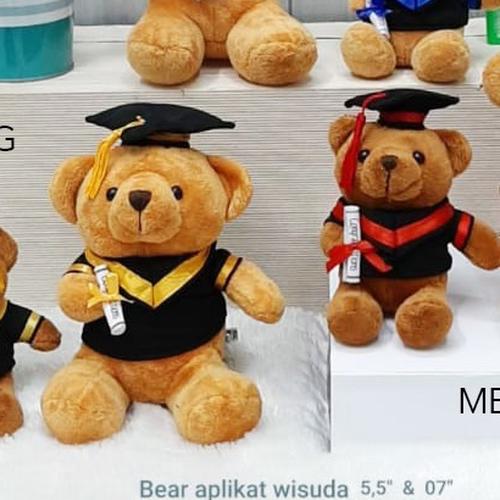 Jual Boneka Toga Wisuda Teddy Bear 15CM graduation souvenir sekolah ...