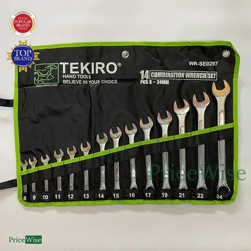 Jual Kunci Ring Pas Set 14 pcs 8-24 mm / Combination Wrench Set Tekiro ...
