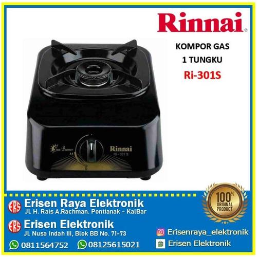 Jual Rinnai Kompor Gas 1 Tungku - Gas Stove RI301S / RI-301S / RI 301S ...