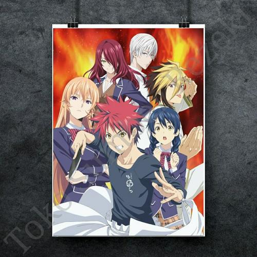 Jual Poster Anime Food Wars Shokugeki no Soma Yukihira Canvas Paper A4 ...