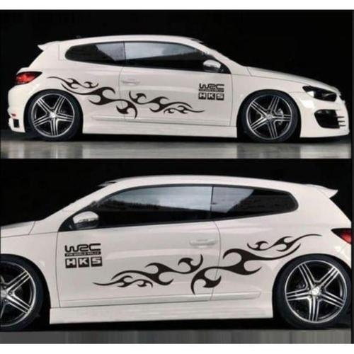Jual stiker sticker skotlet les mobil motif batik garis decal car body ...