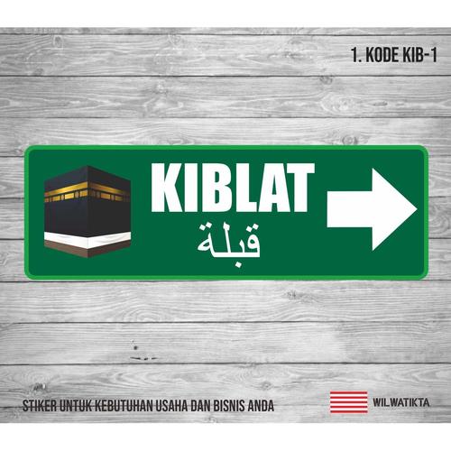 Jual Stiker Safety Sign Label K3 Arah Kiblat Sholat Masjid ( Min. 2 Pcs ...